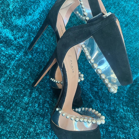 Alaia | Shoes | Alaia Shoes With Silver Beaded Trim | Poshmark